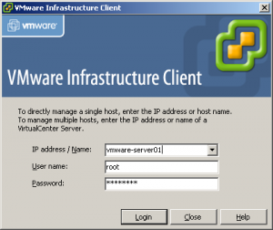 Use Infrastructure Client to manage VMware Server - Desktop Virtualization